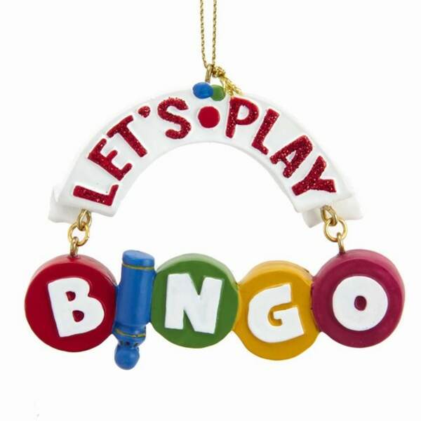 Lets Play Bingo Ornament - Item 102262 | The Christmas Mouse