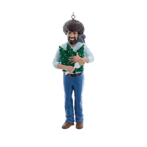 Bob Ross With Tree Ornament - Item 106900 | The Christmas Mouse