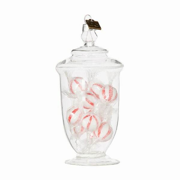 Peppermint Candy Jar Ornament - Item 282133 | The Christmas Mouse