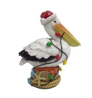 Santa Pelican With Lights - Item 516520 | The Christmas Mouse
