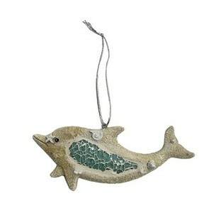 Mosaic Dolphin Ornament - Item 516689 | The Christmas Mouse