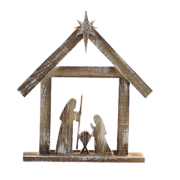 Simple Wooded Nativity - Item 558441 | The Christmas Mouse