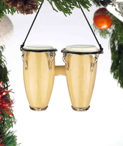 Double Conga Drum Ornament - Item 560095 | The Christmas Mouse