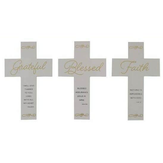 Wood Faith Cross Tabletop - Item 601076 | The Christmas Mouse